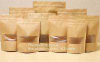 China Food grade kraft paper aluminum foil k bag, packing cereals,condiments,candies,teas,nuts,snack,food packaging pac for sale