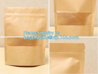 China Food grade kraft paper aluminum foil k bag, packing cereals,condiments,candies,teas,nuts,snack,food packaging pac for sale