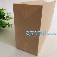 China toast bread bag candy dessert biscuit bag food grade kraft paper bag,food grade brown kraft bread paper bag, COMPANY PAC for sale