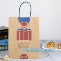 China fancy custom printed packaging paper gift bags,Security Seal Easy Tear PLA Biodegradable Stand Up Kraft Paper Bread Bag for sale