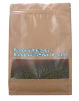 China OEM Factory food grade white kraft paper bread bag for restaurant oil proof popcorn Packaging bag,paper bags with flat h for sale