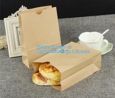 China China Suppliers Wholesales Customized Shopping Gift Printed Craft Bread Packaging Paper Bag With Handle, bagplastics, ba for sale