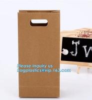 China paper bags with flat handle,cement packaging paper bags , strong brown paper bags,Take out brown kraft paper bread bag f for sale