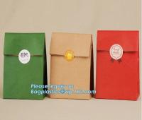 China Flat Paper Handle Customized Design Shopping Gift Printed Kraft Paper Bag,ECO Friendly Bread Paper Bag/Snack Food Packag for sale