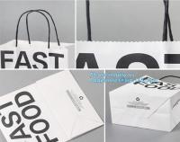 China fast food packaging grcoery brown kraft paper shopping carry bags with handles,take away fast food kraft paper bag, bage for sale