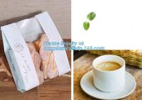 China Recyclable sandwich bread food packaging brown paper bag custom kraft pastry paper bag，kraft paper bread bag with window for sale