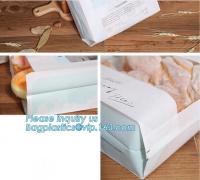 China Recyclable sandwich bread food packaging brown paper bag custom kraft pastry paper bag，kraft paper bread bag with window for sale