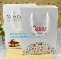 China Bread Art Packing Kraft Paper Bag,Food Grade disposable Paper Bag With Logo Print,Beautiful printing Food grade package for sale