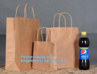 China ECO Friendly Bread Paper Bag/Snack Food Packaging/Brown Kraft Paper Bags,Print Logo Cloth Foods Bread Packaging Brown Kr for sale