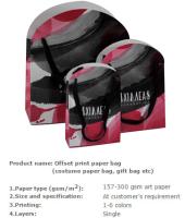 China Glossy cardboard luxury paper garment carrier bag wholesale,Medium luxury shopping paper carrier gift bag wholesale for sale