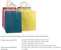 China Luxury high quality shopping carrier gift paper bag,making kraft paper bag custom printed luxury recycled shopping carri for sale