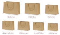 China Wholesale Luxury Handmade Creative Elegant Custom Tote Carrier Shopping Packaging Paper Gift Bag,logo printed brown pape for sale