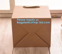 China OEM Ribbon Satin Handle Carrier Bag With Custom Logo Printed Paper Bag For Flowers,Custom Flower Vase Planpot Black Pape for sale