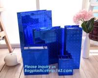China Luxury Art Paper Flower Carrier Bag with Rope Handle,Fashion kraft paper flower carrier paper bag,Fashion square kraft p for sale