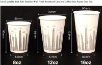 China Customized Logo Printed 8oz Double Wall Paper Cup For Hot Drinks,Disposable_PE Coated Custom Paper Cups_ Paper coffee Cu for sale