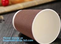 China Customized Logo Printed 8oz Double Wall Paper Cup For Hot Drinks,Disposable_PE Coated Custom Paper Cups_ Paper coffee Cu for sale