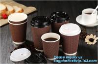 China Customized Logo Printed 8oz Double Wall Paper Cup For Hot Drinks,Disposable_PE Coated Custom Paper Cups_ Paper coffee Cu for sale