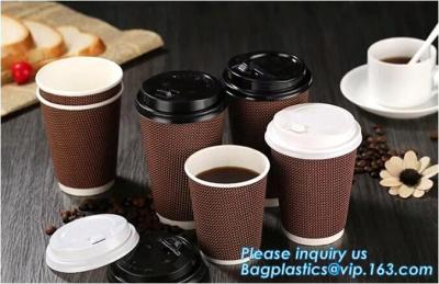 China Customized Logo Printed 8oz Double Wall Paper Cup For Hot Drinks,Disposable_PE Coated Custom Paper Cups_ Paper coffee Cu for sale