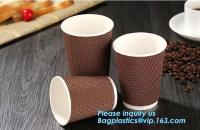China Customized Logo Printed 8oz Double Wall Paper Cup For Hot Drinks,Disposable_PE Coated Custom Paper Cups_ Paper coffee Cu for sale