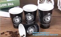 China High quality disposable paper cup lower price coffee cup,ripple double single wall disposable coffee paper cup, BAGEASE for sale