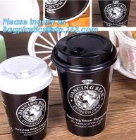 China High quality disposable paper cup lower price coffee cup,ripple double single wall disposable coffee paper cup, BAGEASE for sale