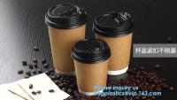 China Custom LOGO printed disposable coffee paper cup,AMAZON hot selling heat insulation disposable double wall paper cup PACK for sale
