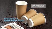 China Custom LOGO printed disposable coffee paper cup,AMAZON hot selling heat insulation disposable double wall paper cup PACK for sale