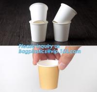 China Custom made take away biodegradable PLA coffee disposable paper cups,Fully stocked biodegradable ripple paper cup PACKAG for sale