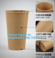 China Custom logo printed disposable double wall hot bamboo coffee paper cup with lid,Biodegradable take away double wall coff for sale