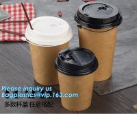China Custom logo printed disposable double wall hot bamboo coffee paper cup with lid,Biodegradable take away double wall coff for sale