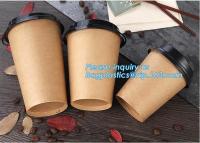 China Custom logo printed disposable double wall hot bamboo coffee paper cup with lid,Biodegradable take away double wall coff for sale