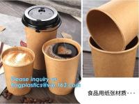 China Custom logo printed disposable double wall hot bamboo coffee paper cup with lid,Biodegradable take away double wall coff for sale