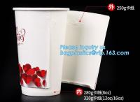 China Disposable Insulated Ripple Hot Coffee Paper Cup with Cappuccino Lids,Custom Disposable Paper Cup 6 oz Paper Coffee Cup for sale