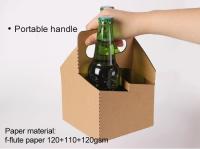 China Wine bottle carrier, disposable paper holder,newspaper holder recycling,take away coffee cup carrier, handy, handle pac for sale