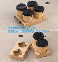 China Manufacturer Disposable Take Away Free Samples 4 Paper Cup Holder Tray Carrier,paper holder,newspaper holder recycling,t for sale
