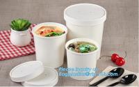 China White paper cup for ice cream/ disposable custom printed paper soup bowl,Kraft Paper Cup / Fast Food Hot Soup Paper Cup for sale