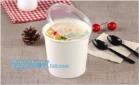 China White paper cup for ice cream/ disposable custom printed paper soup bowl,Kraft Paper Cup / Fast Food Hot Soup Paper Cup for sale
