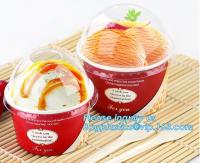 China Food grade standard icecream paper cups for European and American market,custom logo printed disposable icecream scround for sale