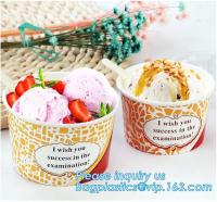 China Food grade standard icecream paper cups for European and American market,custom logo printed disposable icecream scround for sale