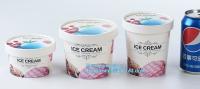 China Own Logo Disposable Paper Icecream Ice Cream Cup,Disposable Plastic Cold Drink Icecream Pearl Milk Tea Cup bagease pack for sale