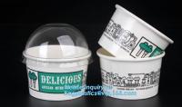 China Customized compostable biodegradable 12 oz dessert icecream ice cream cup with lid for ice cream icecream bagease packa for sale