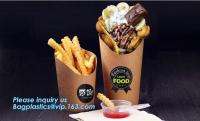 China french fries and chips paper package cone or box,food take away box, paper donut packaging box,printed paper french frie for sale