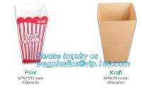 China Quality-assured Professional Made Striped Popcorn Boxes,offset printing or flexo printing popcorn bucket/paper box pack for sale