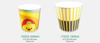 China Quality-assured Professional Made Striped Popcorn Boxes,offset printing or flexo printing popcorn bucket/paper box pack for sale
