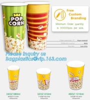 China Quality-assured Professional Made Striped Popcorn Boxes,offset printing or flexo printing popcorn bucket/paper box pack for sale