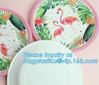 China 6 Inch Custom Printed Happy Birthday Disposable Paper Plates,100% Biodegradable Compostable Disposable Paper Plate pack for sale