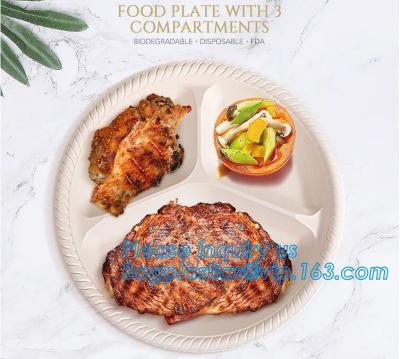 China biodegradable corn starch plate,factory wholesale biodegradable corn starch food plate,Factory 6.2 inch Custom Logo Eco for sale