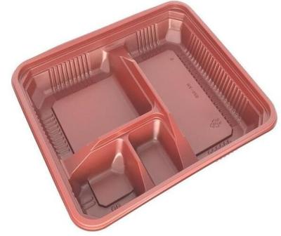 China 2 compartments clamshell, rectangular eco friendly real manufacturer, pp plastic type and tray lunch boxes FDA approved for sale