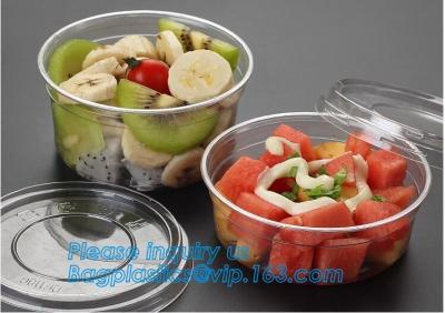 China 1000ML salad disposable plastic food container soup bowl noodle bowl,Food Grade Custom Transparent Disposable Plastic Fa for sale