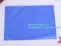 China PVC A3 Document bags, file bags,stationery within mesh PVC clear plastic packaging waterproof zipper document bag/ durab for sale